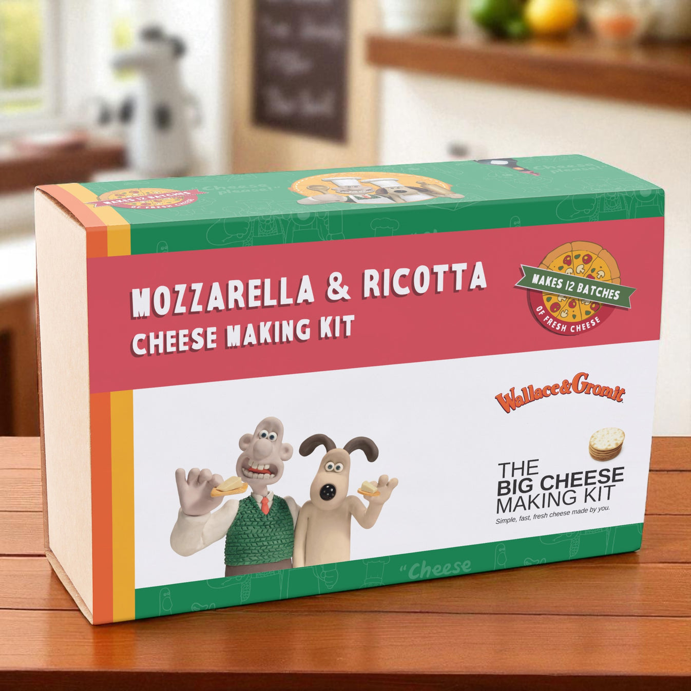Wallace & Gromit Mozzarella & Ricotta Cheese Making Kit – big cheese ...